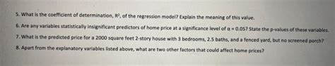 Solved What Is The Coefficient Of Determination R Squared