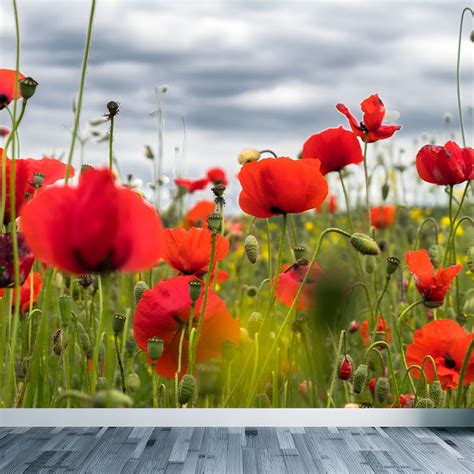 Modern Flower Wall Mural For Adults Room With Horizontal Fit