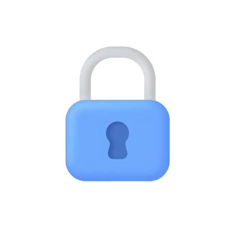 Premium Vector 3d Realistic Locked Padlock Vector Illustration