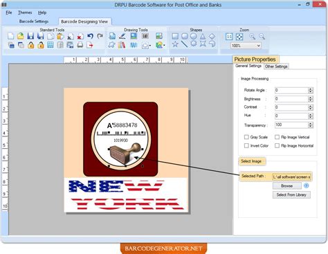 Barcode Generator Software For Post Office And Bank To Create Postal Barcodes