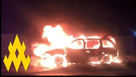 Партизани Атеш спалили в Донецьку військовий автомобіль росіян із комплексом РЕБ ВІДЕО
