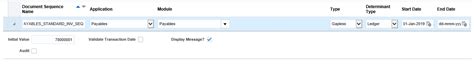 Oracle Applications Blog Document Sequence In Oracle Fusion Payables