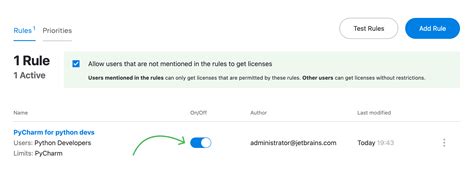 Access Rules IDE Services Documentation