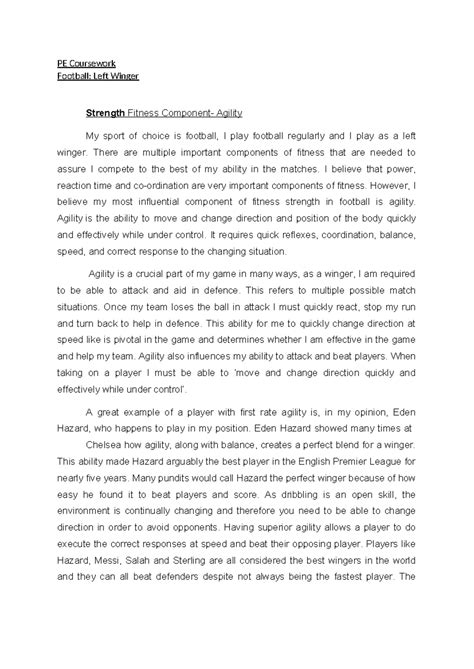 GCSE PE Coursework Analyzing My Strengths And Weaknesses In Netball Studocu