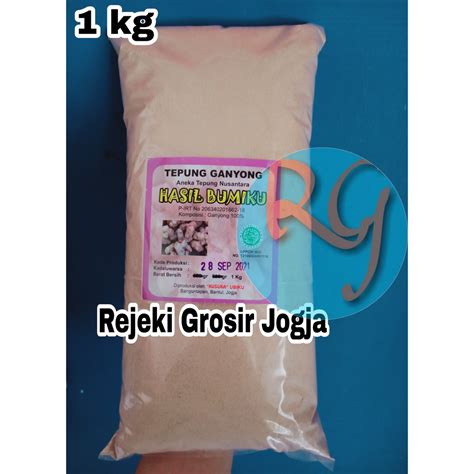 Jual Tepung Ganyong Organik Kemasan 1 Kg Bubuk Ganyong 1 Kg Serbuk