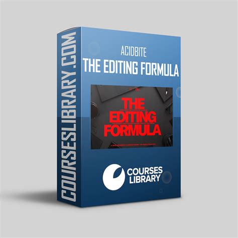 acidbite the editing formula courses library