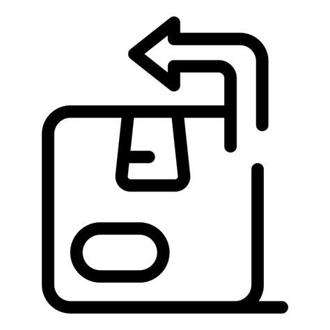 Return Process Arrow Turning Around Package Return To Sender Concept