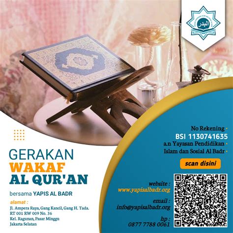 Hasil Donasi Program Waqaf Al Qur An Yayasan Pendidikan Islam Dan