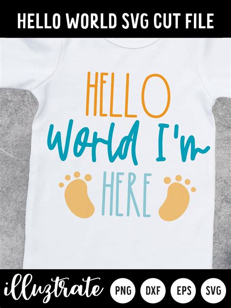 Hello World SVG Cut File