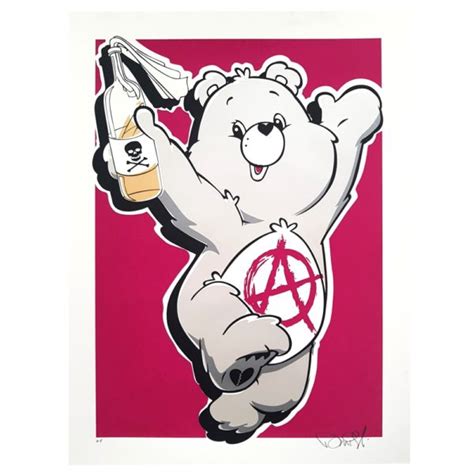 I Dont Care Bear Screen Print Ap Enjoy Denial