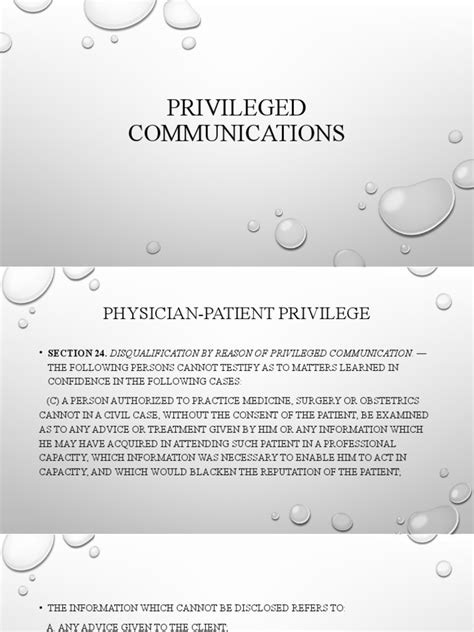 Privileged Communications Revised Rules On Evidence Pdf Justice