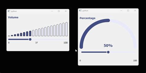Creating Interactive Volume And Percentage Sliders With Pythons Pyqt5