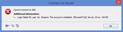 How To Login To Sql Server If Sa Account Is Disabled Password Recovery