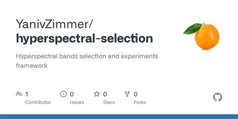 Github Yanivzimmerhyperspectral Selection Hyperspectral Bands Selection And Experiments