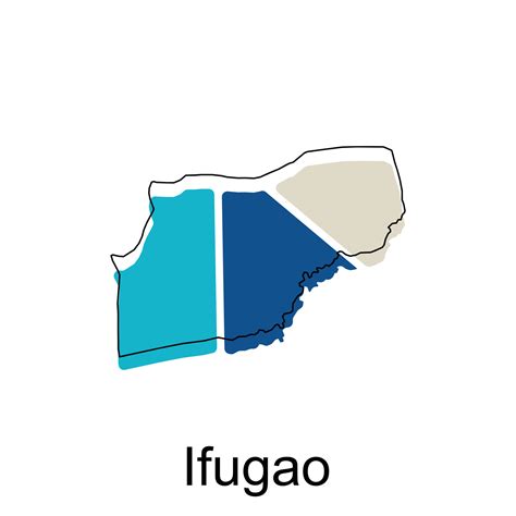 Map Of Ifugao Colorful Modern Geometric Vector Design World Map Country Vector Illustration