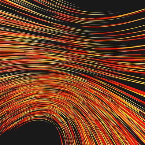 Premium Photo Orange Swirling Swirls With Gradient Lines 3d Rendering