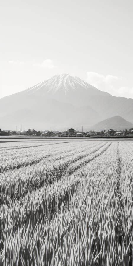 Fotografia Da Paisagem Japonesa Montanhas De Campos E Paisagens