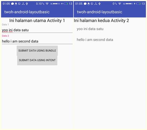 Belajar Passing Data Antar Activity Menggunakan Intent Dan Bundle Di