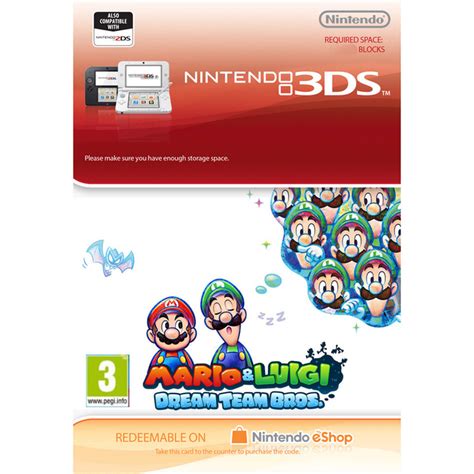 Mario And Luigi Dream Team Bros Nintendo 3ds Nintendo Eshop