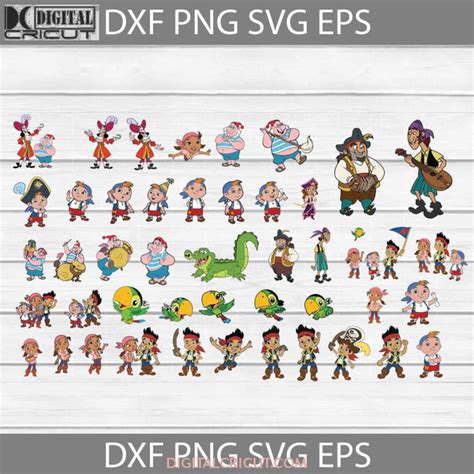 Jake And The Neverland Pirates Svg Bundle Cartoon Svg Cricut File