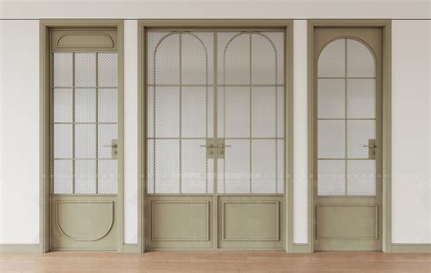 法式门组合3d模型下载【id 1141582881】 知末3d模型网