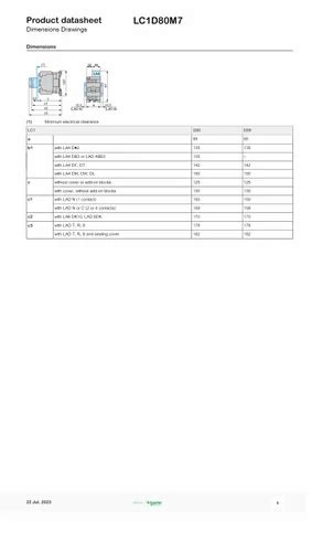 SCHNEIDER CONTACTOR LC1D80 at Rs 10615 | Schneider Contactor in Vapi ...