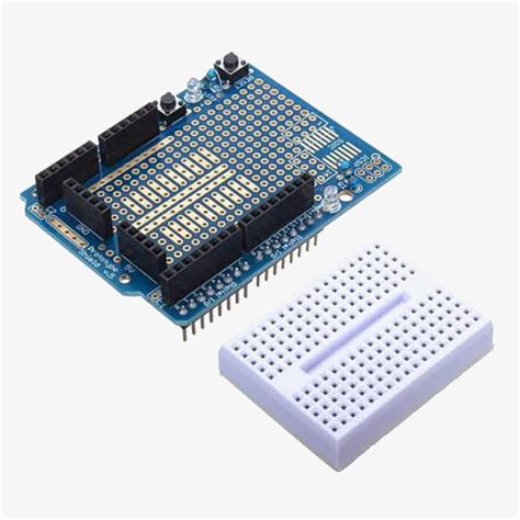 Proto Shield Prototype For Arduino Uno Mini Breadboard Maddy