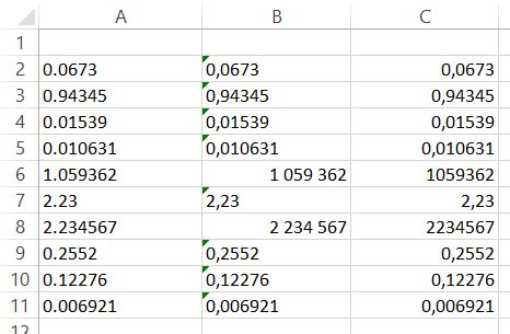 Excel Replace Point Decimal Separator With Comma Stack Overflow