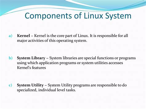 Linux Operating System Ppt PPT