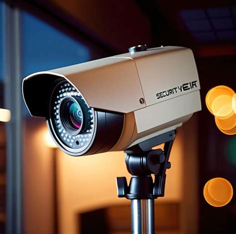 Premium Photo Security Cctv Camera Monitoring And Surveillance To Guard Premises And Property