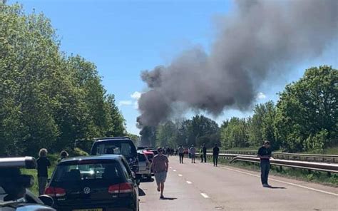 Plane Crash Lands In Front Of Stunned Drivers In Wales