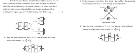 Solved Bartletts Bisection Theorem Consider A Linear And