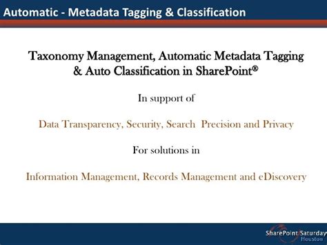 Autoclassification Meets The Information Management