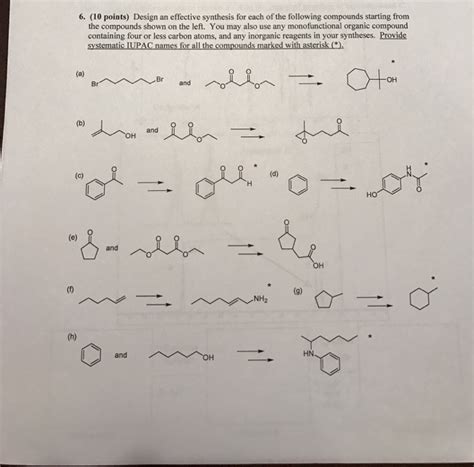 Solved Design An Effective Synthesis For Each Of The Chegg