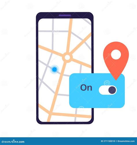 Gps Activation Toggle Stock Vector Illustration Of Device 271150018