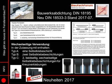 Baulexikon, Neuheiten 2017, Bauwerksabdichtung, DIN 18531 – 18535 ...