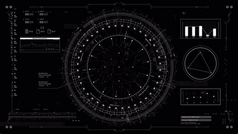 complex monochrome hud display overlay stock motion graphics motion