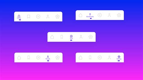Adobe XD Bottom Navigation Animation On Behance