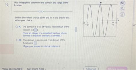Use The Graph To Determine The Domain And Studyx