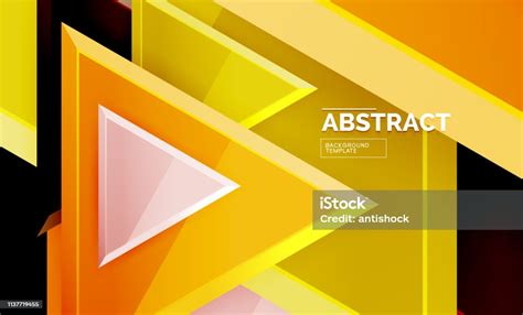 기술 미래 지향적 인 기하학적 3d 모양 최소한의 추상적인 배경 0명에 대한 스톡 벡터 아트 및 기타 이미지 0명 디자인