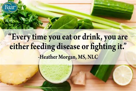 Every Time You Eat Or Drink You Are Either Feeding Disease Or