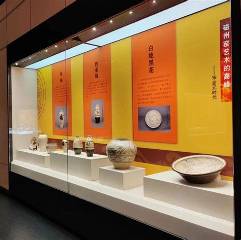 展览上新丨“千年窑火 生生不息——邯郸市博物馆藏磁州窑瓷器展”在武博开展了！白地装饰时期