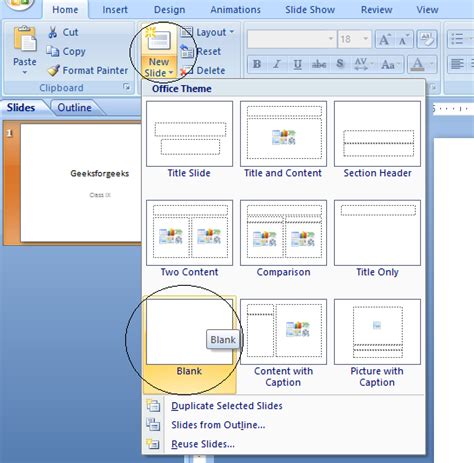 how to edit a powerpoint presentation geeksforgeeks