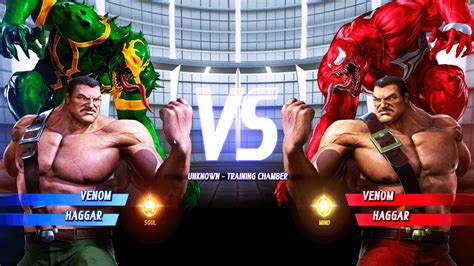 Green Venom Haggar Vs Red Venom Haggar Hardest AI Marvel Vs Capcom Infinite YouTube