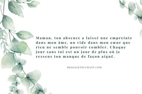 Beaux Textes Maman Tu Me Manques