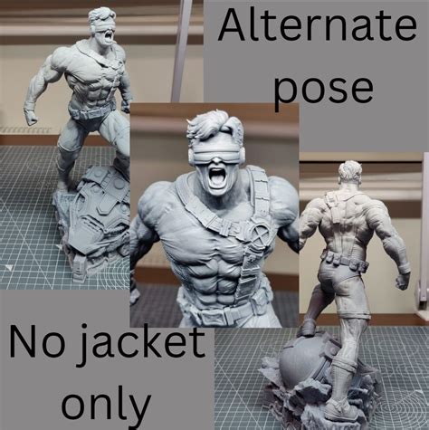 Cyclops Statue 3d Print Resin Printed X Men Etsy