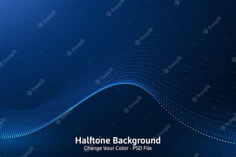 도트 블루 웨이브 라이트 스크린 그라디언트 질감 배경 추상 기술 빅 데이터 디지털 배경 3d 렌더링 무료 Psd 파일