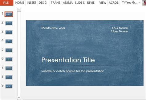 Student Scientific Report PowerPoint Template