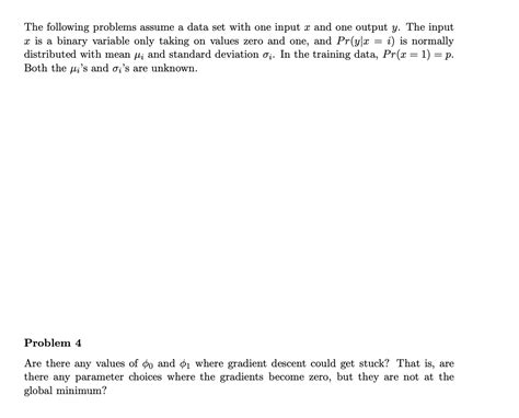 Solved The Following Problems Assume A Data Set With One Chegg Com