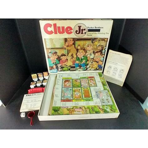 Parker Brothers Toys Vintage Parker Brothers Clue Jr Case Of The